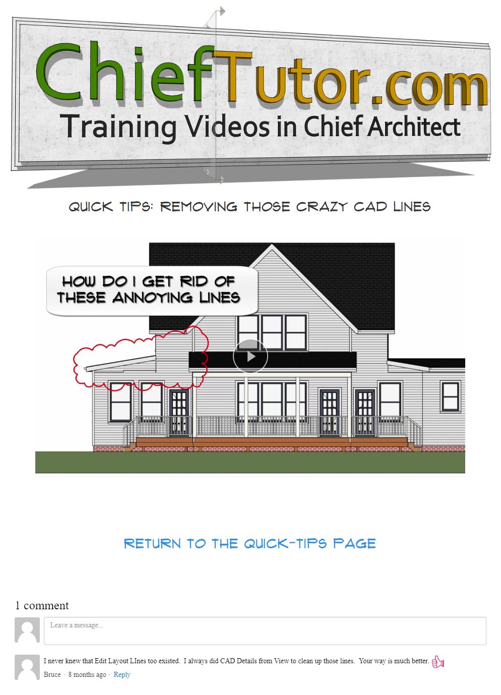 Removing Those EXTRA Lines In Elevation Views Tips Techniques ChiefTalk Forum